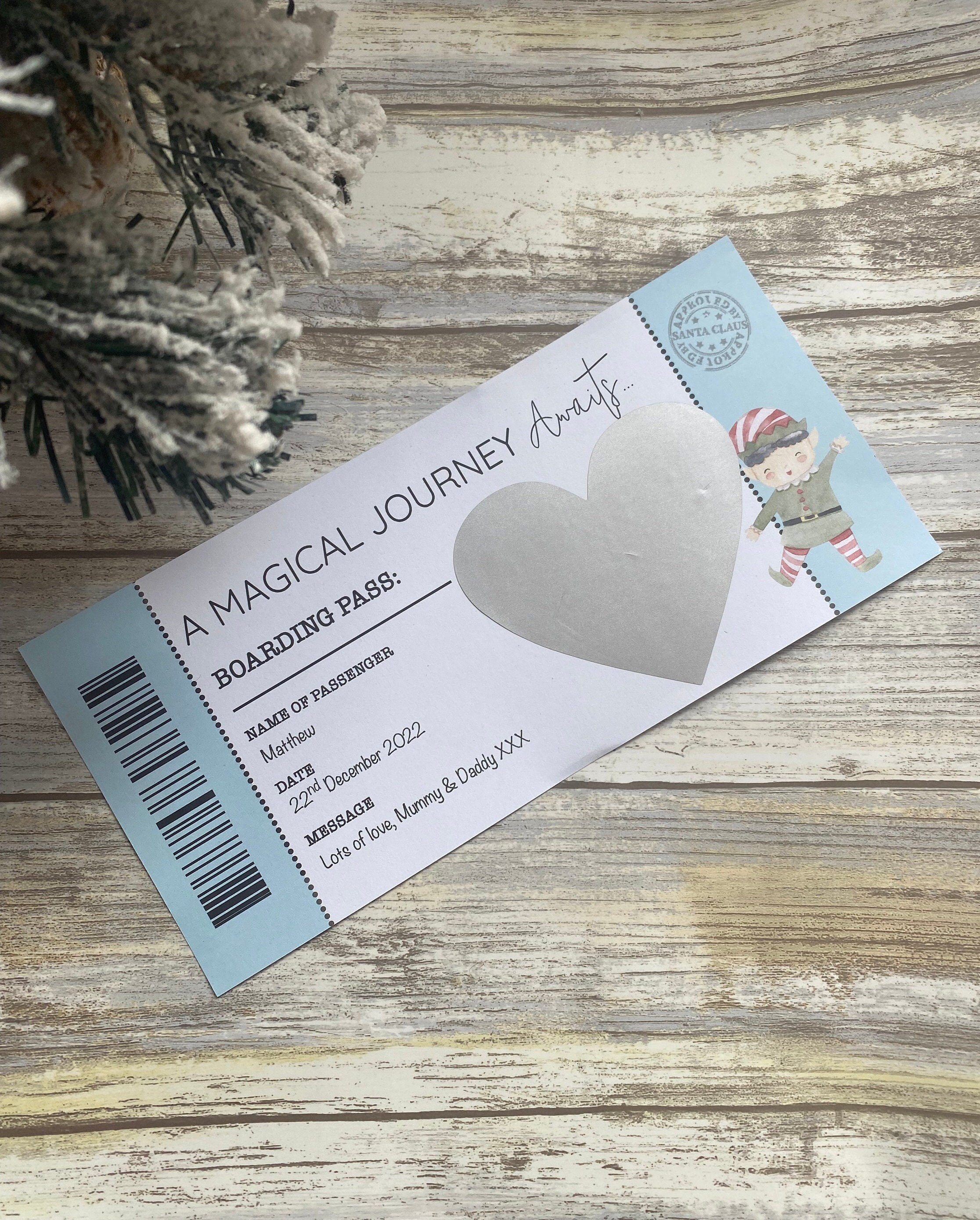 Invite to Lapland, Personalised Lapland Reveal, Surprise Holiday Reveal ...