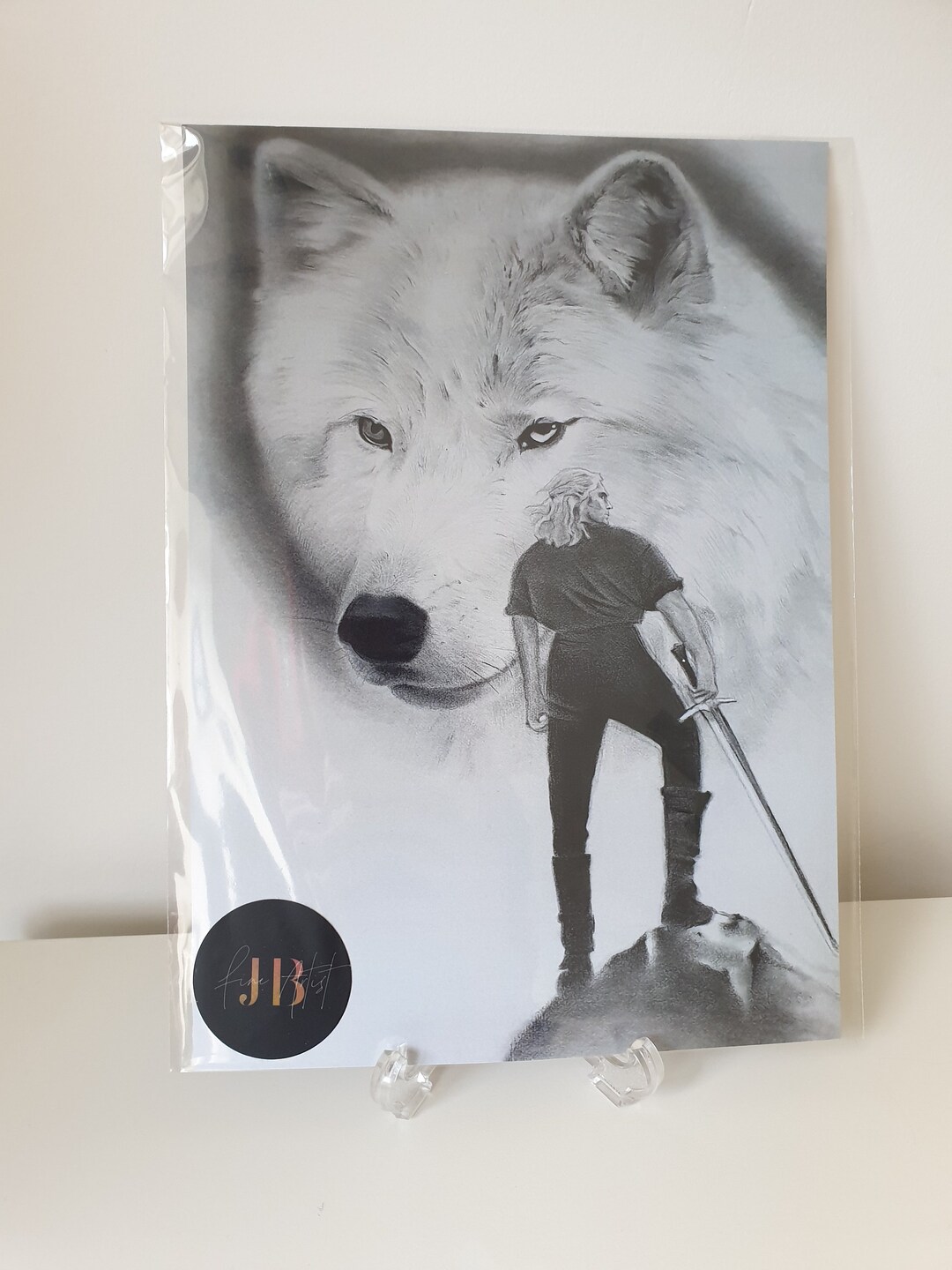 PRINT.. White Wolf.. the Witcher... Original Fan-art.. A5 & A4 - Etsy