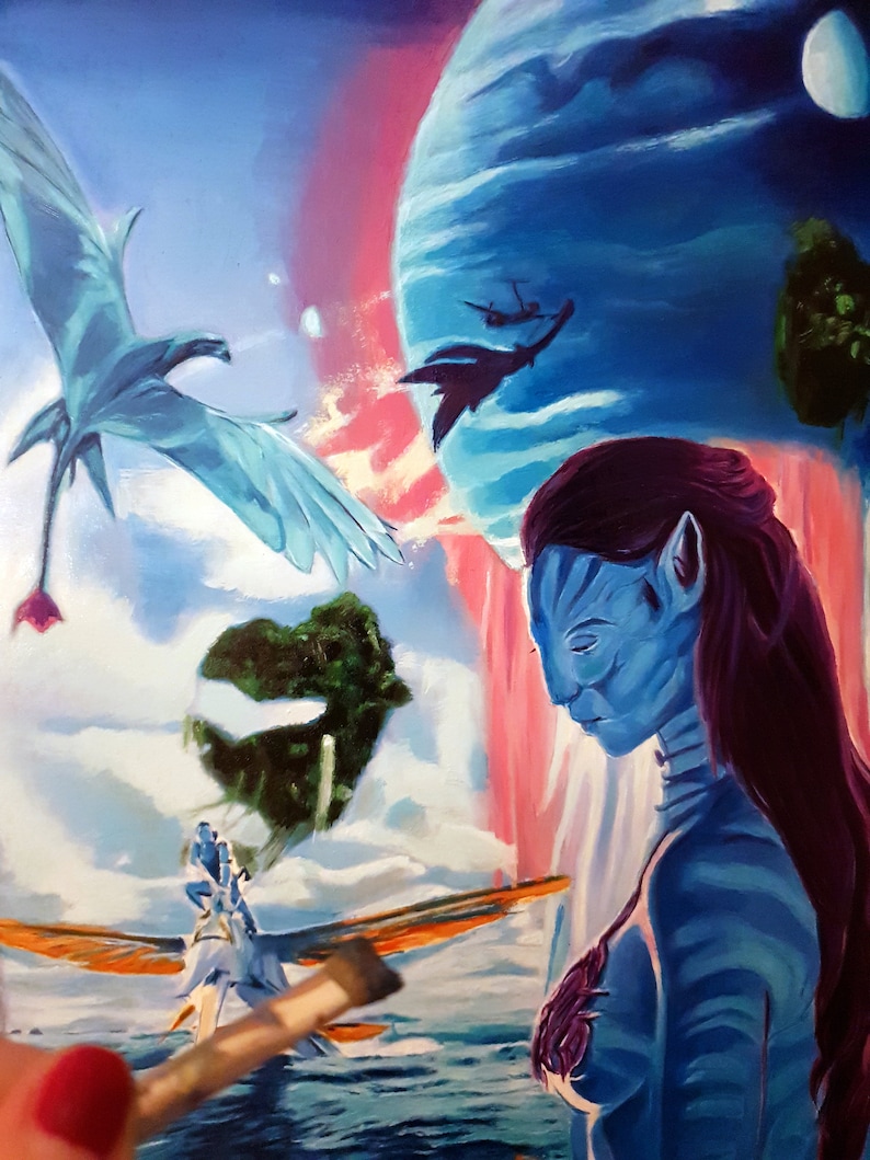 AVATAR Original Oil Painting. Fan-art - Etsy