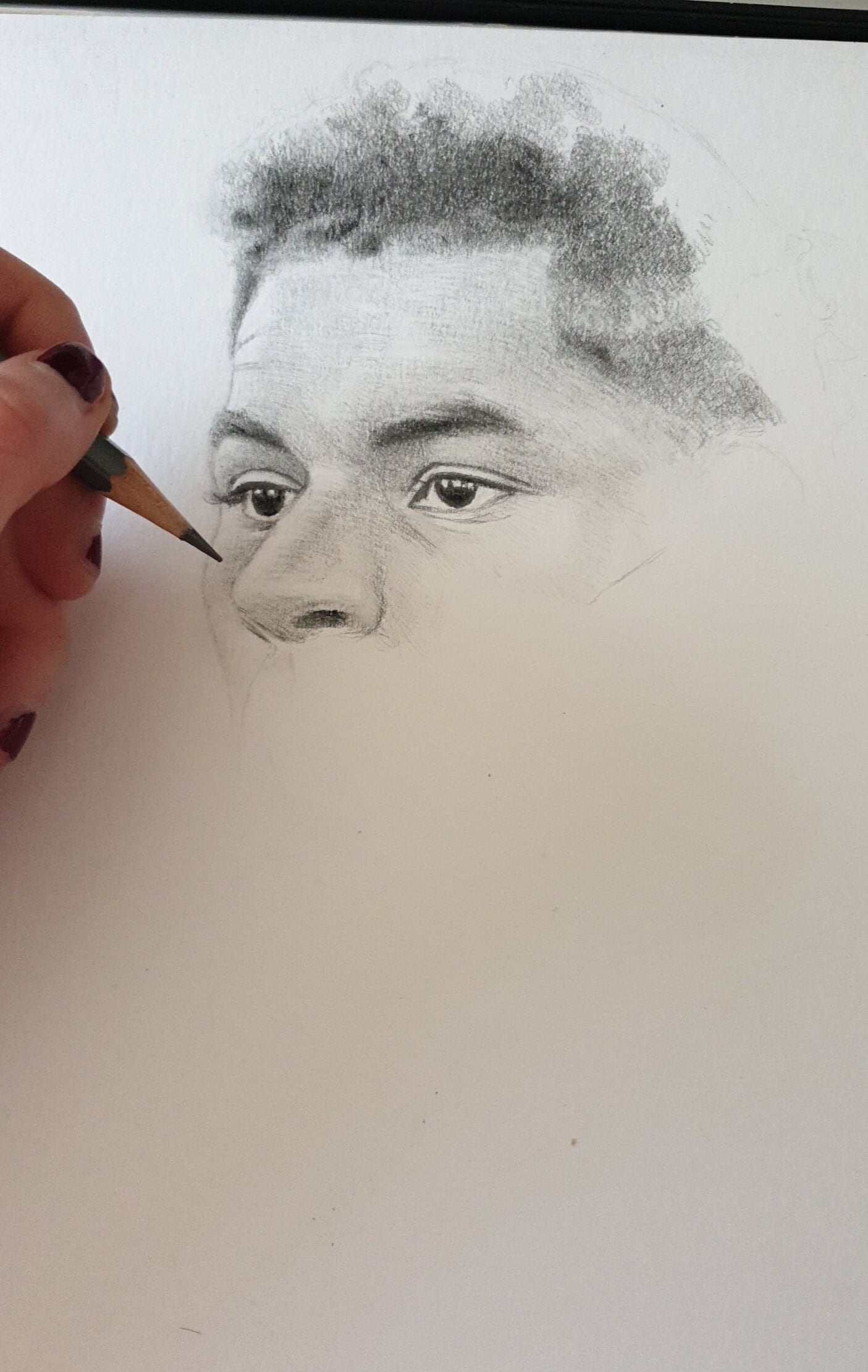 Marcus Rashford.. Man. Utd.. Original Charcoal Pencil Drawing - Etsy