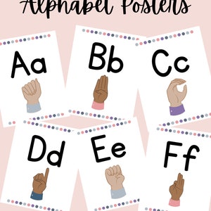 Alphabet | Sign Language Alphabet | Classroom Wall Alphabet | Classroom ...