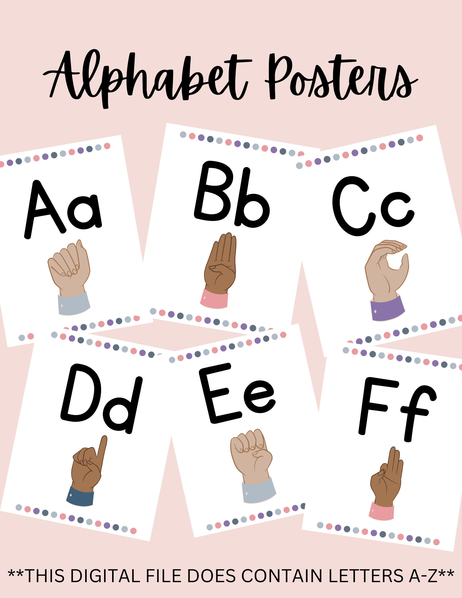 Alphabet | Sign Language Alphabet | Classroom Wall Alphabet | Classroom ...