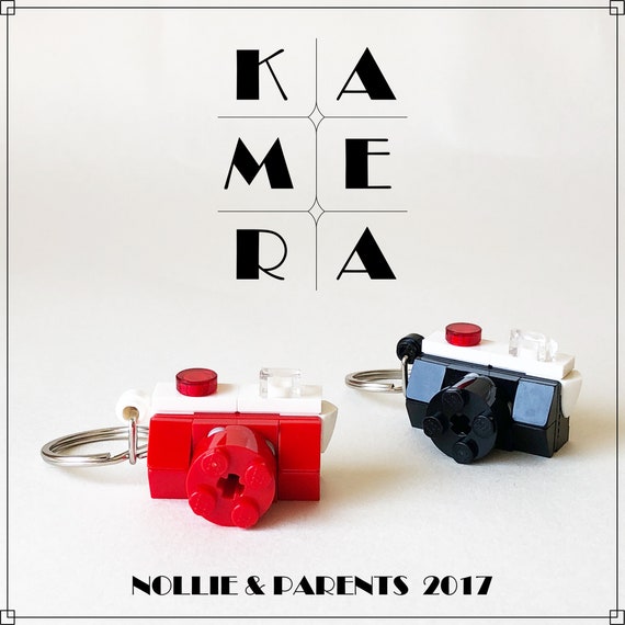 Custom LEGO Camera Keychain KAMERA 2pcs Red & Black free | Etsy