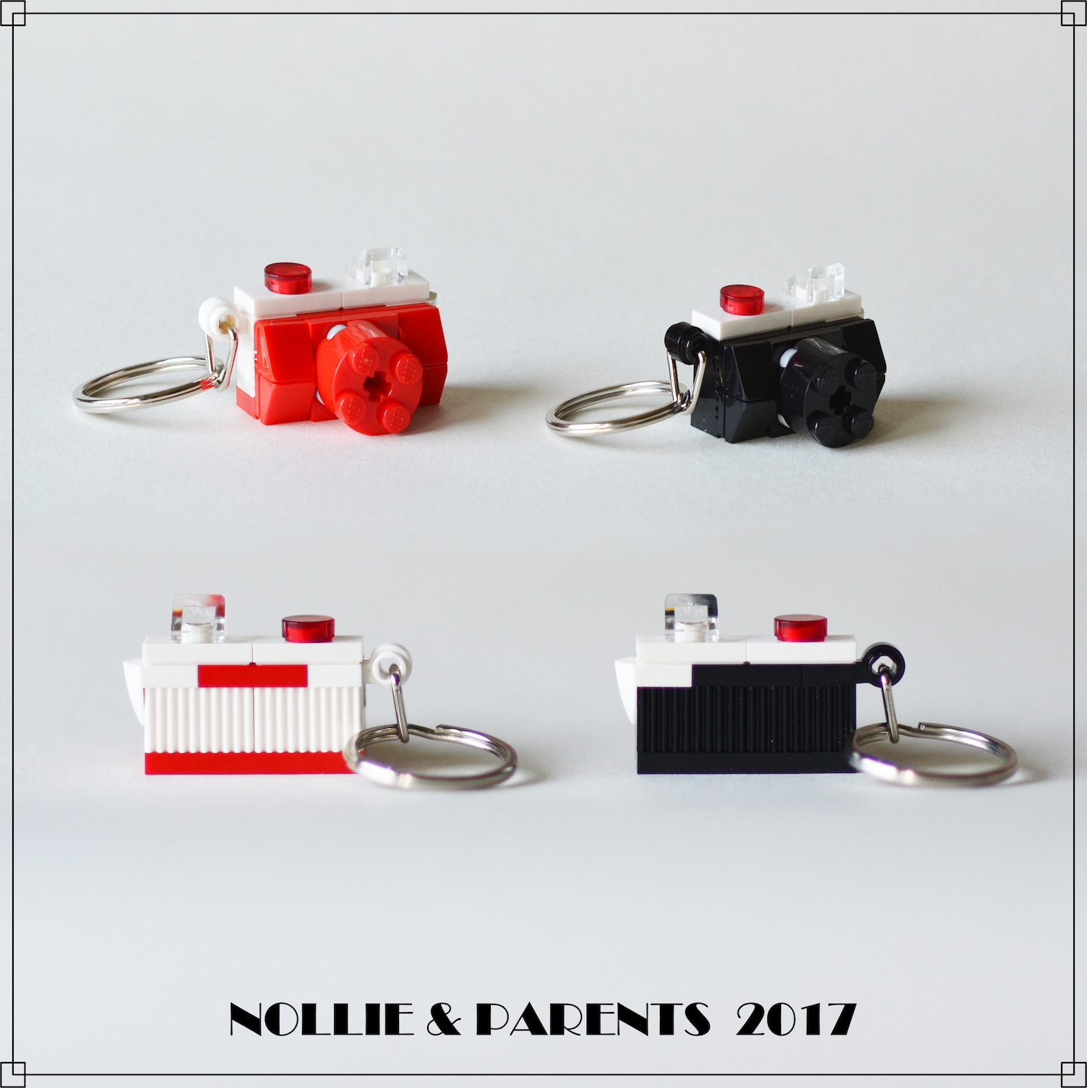 Custom LEGO Camera Keychain KAMERA 2pcs Red & Black (free Shipping) - Etsy