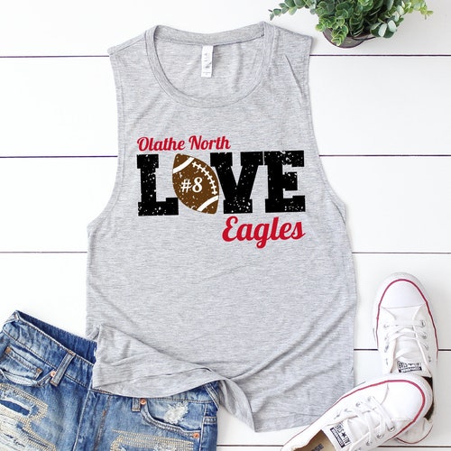 Custom Football Tank Tops for Women Personalized Football - Etsy