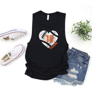 Custom Football Tanks, Football Tank Tops for Women, Personalized ...