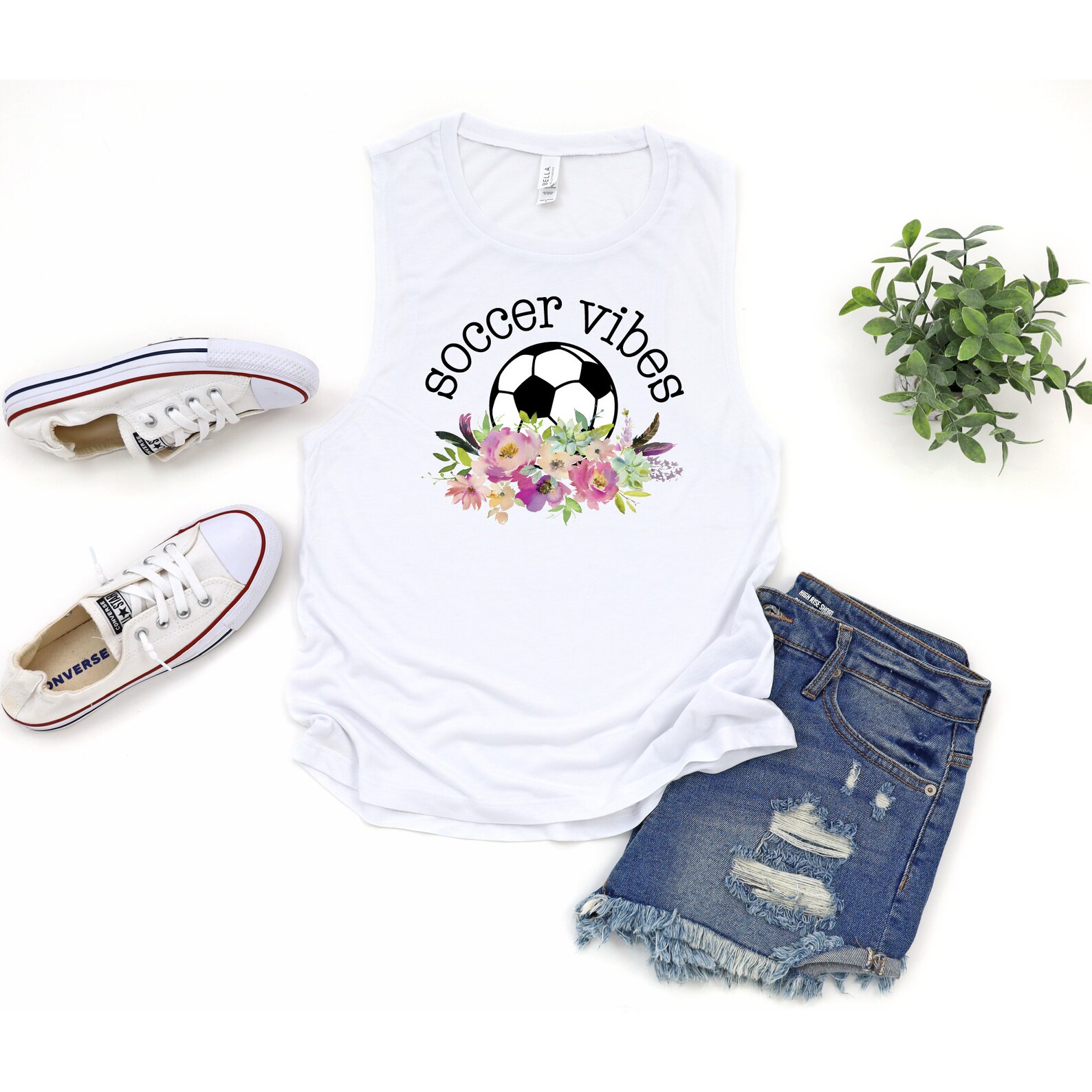 Soccer Tank Tops Soccer Muscle Tank Soccer Shirts for Women - Etsy