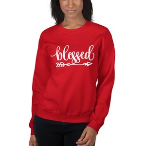 Blessed Sweatshirt, Fall Sweater, Thanksgiving Sweatshirts for Women ...