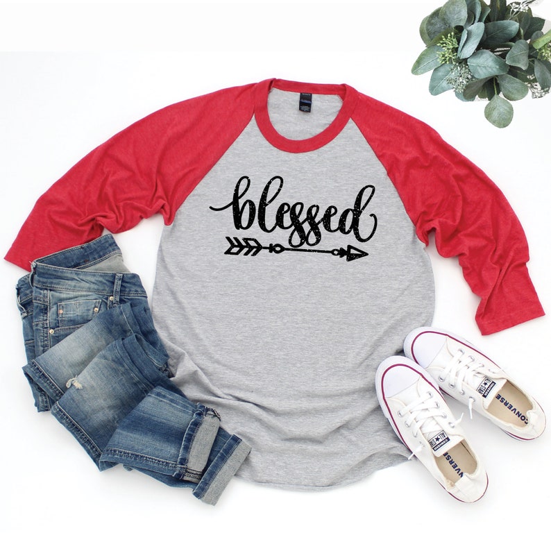 Blessed Shirt Fall Shirt Women Blessed Tshirts Blessed Long Etsy