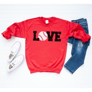 Baseball Sweatshirt, Womens Baseball Sweater, Baseball Mom Shirt, Long ...