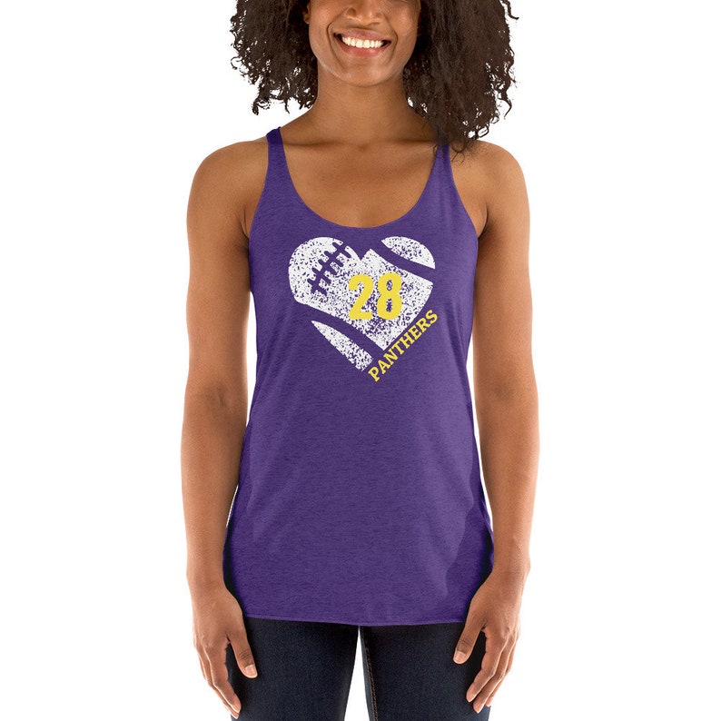 Football Mom Tank Tops, Custom Football Shirts for Women, Personalized ...