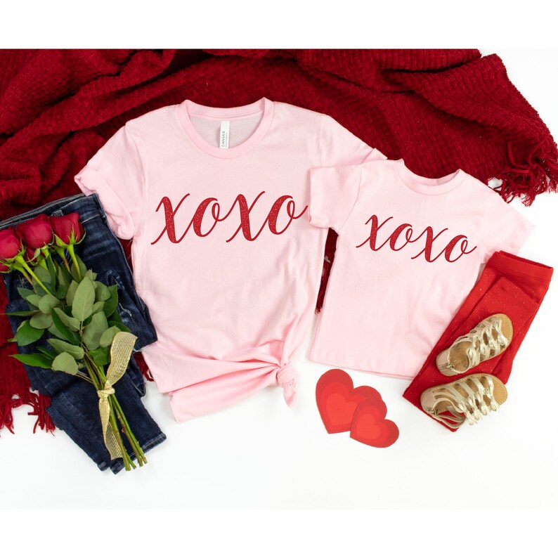 XOXO Shirt Xoxo Tshirt Valentines Shirt Womens Valentine | Etsy