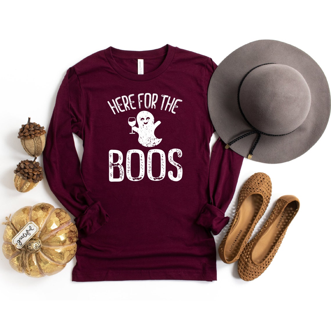 Here for the Boos Shirt, Halloween T Shirt, I'm Here for the Boos, Long ...