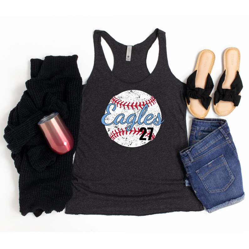 Baseball Tank for Women, Custom Baseball Tank, Personalized Baseball ...