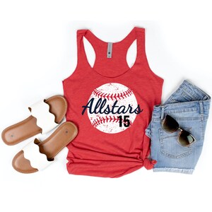Baseball Tank for Women, Custom Baseball Tank, Personalized Baseball ...