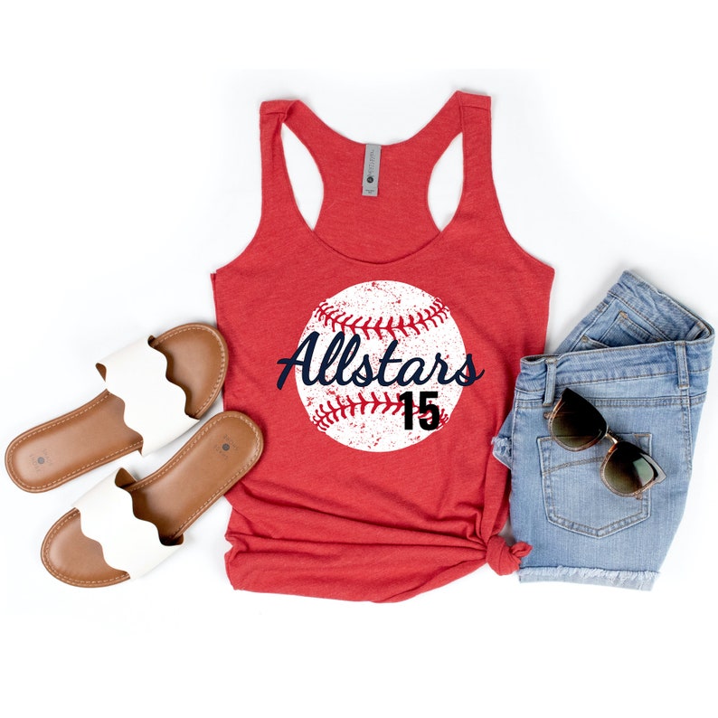 Baseball Tank for Women, Custom Baseball Tank, Personalized Baseball ...