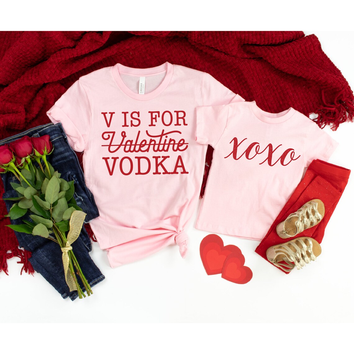 V is for Vodka Valentine Shirt, Funny Valentines Day Shirts for Women ...