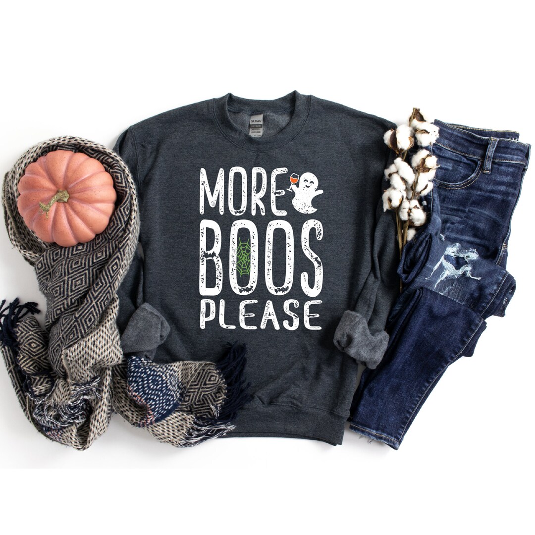 Halloween Sweaters for Women, Halloween Sweatshirt Women, More Boos ...