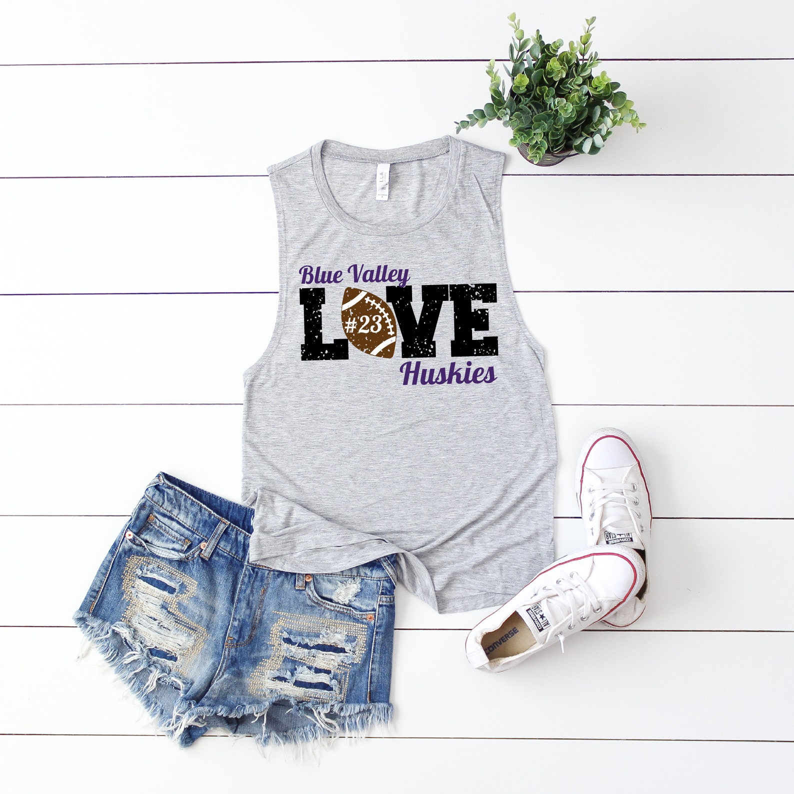 Custom Football Tanks, Football Tank Tops for Women, Personalized ...