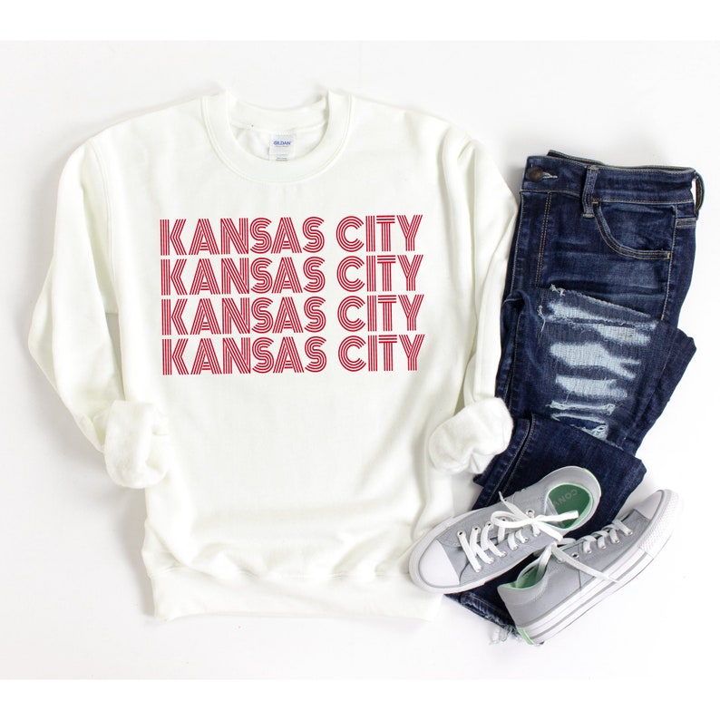 Kansas City Sweatshirt KC Sweatshirts Cute Kansas City - Etsy