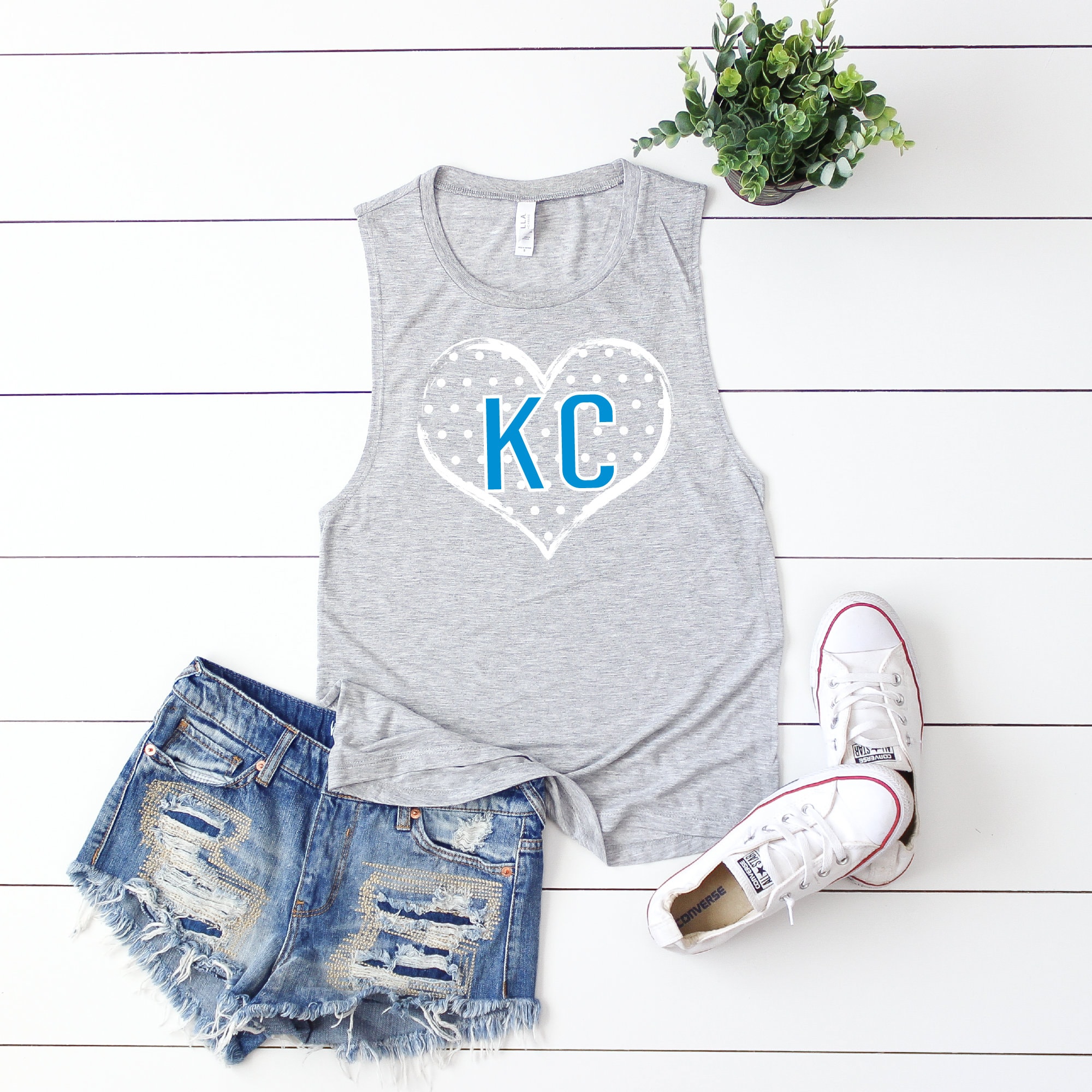 Kansas City Tank Top KC Heart Shirts Kansas City Tshirts KC | Etsy