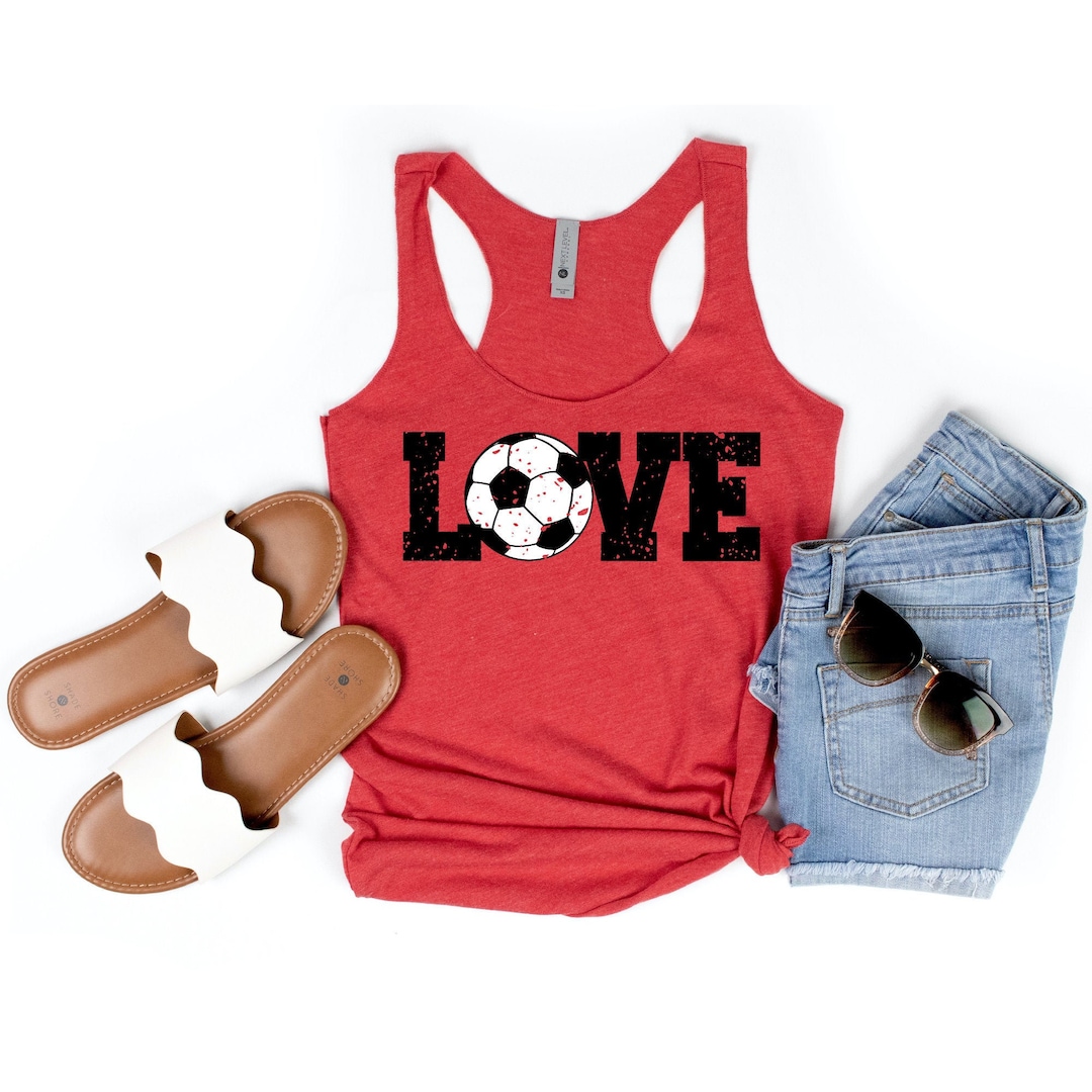 Soccer Tank Top, Soccer Tanks for Women, Soccer Shirt, Cute Soccer Tank ...