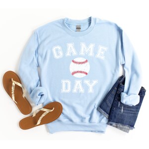 Baseball Sweatshirt, Baseball Game Day Sweatshirt Women, Long Sleeve ...