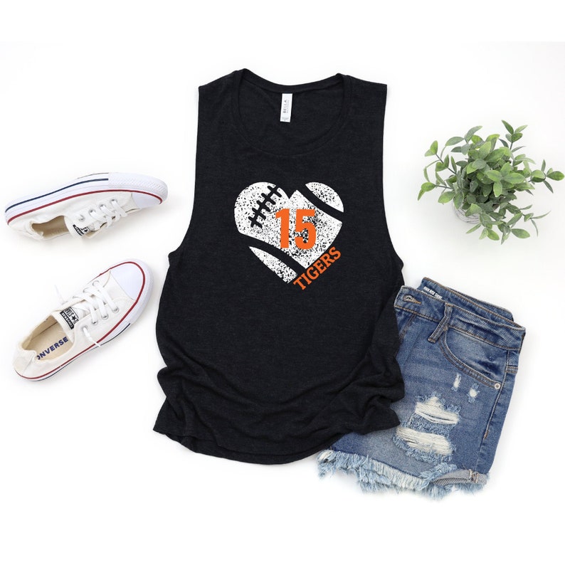 Custom Football Tanks, Football Tank Tops for Women, Personalized ...