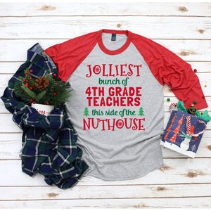 Teacher Christmas Shirt, Teacher Shirt, Personalized Christmas T-shirts ...