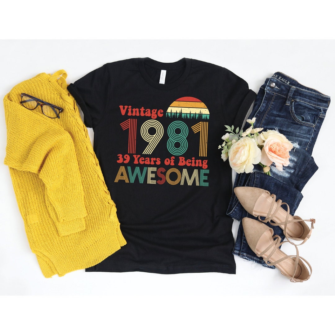 Custom Birthday Shirt Women, Personalized Birthday T-shirt Men, Vintage ...