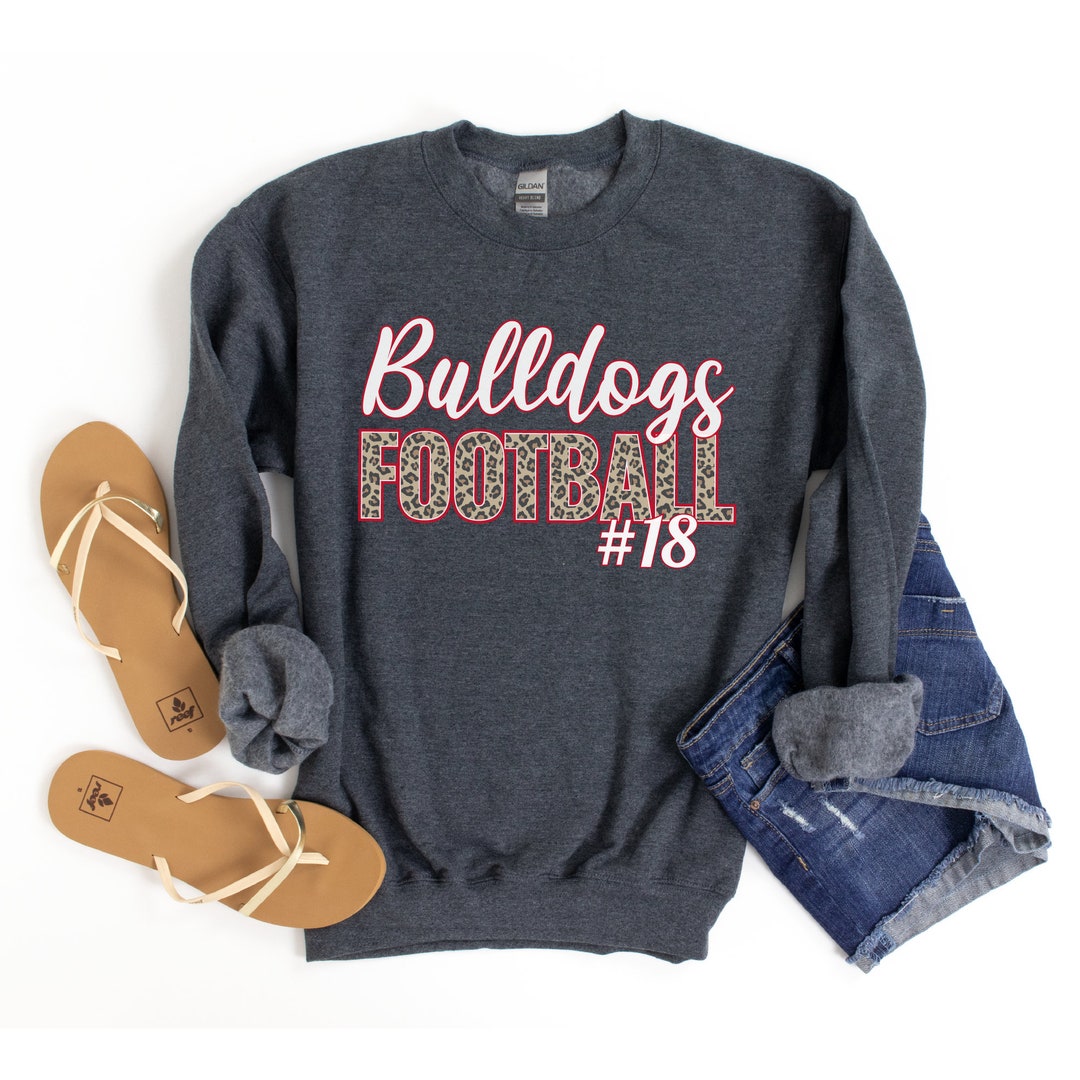 Football Sweatshirt, Custom Football Mom Shirt, Leopard Football Shirts ...
