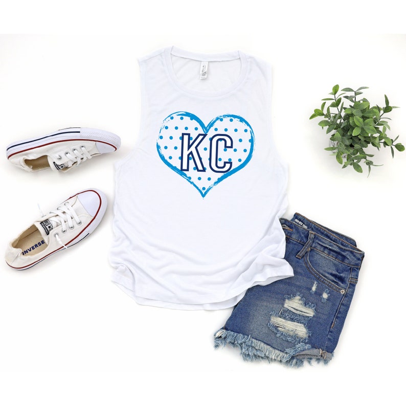 Kansas City Tank Top KC Heart Shirts Kansas City Tshirts KC - Etsy