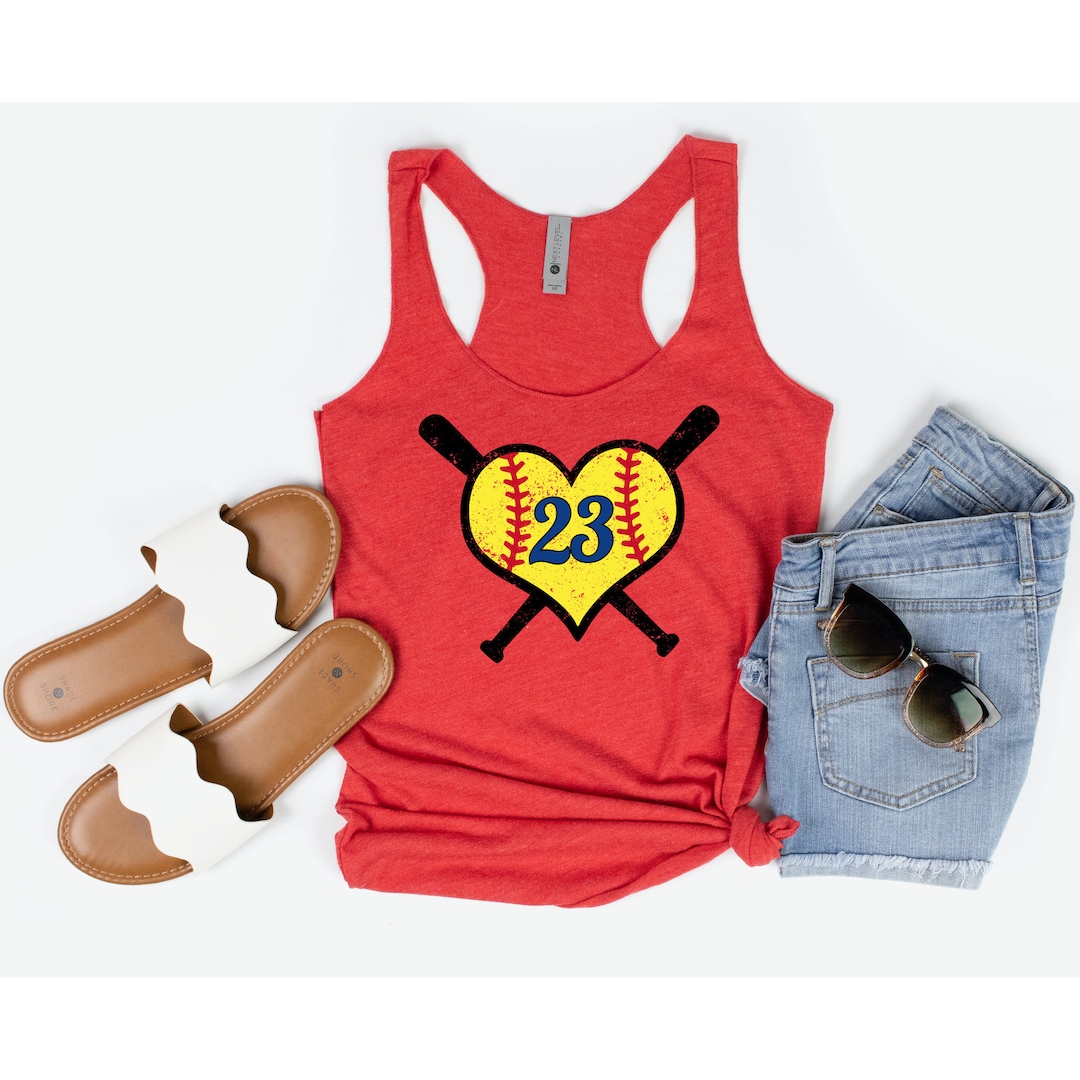 Softball Tank Tops, Womens Softball Tanks, Custom Softball Tank Top ...