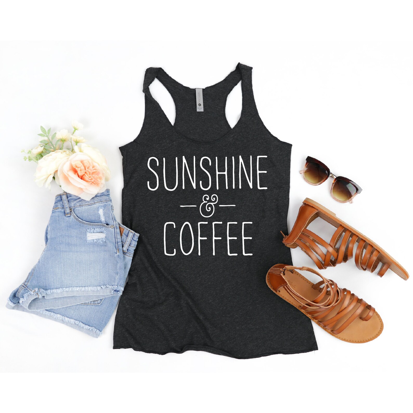 Womens Tanks Coffee Shirt Cute Tanks for Women Coffee Gift | Etsy