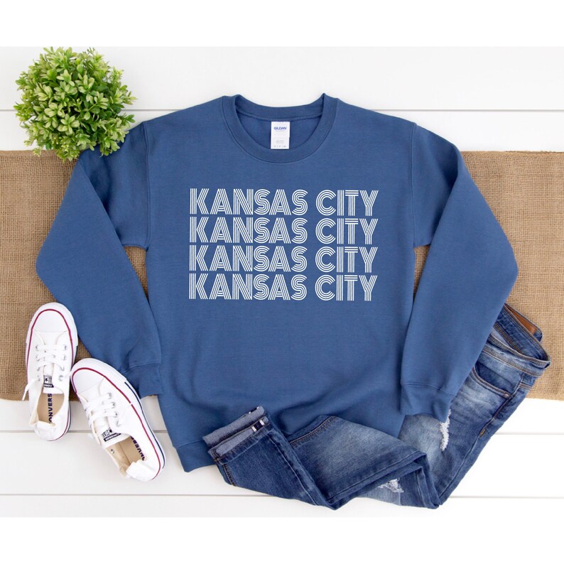 Kansas City Sweatshirt KC Sweatshirts Cute Kansas City | Etsy