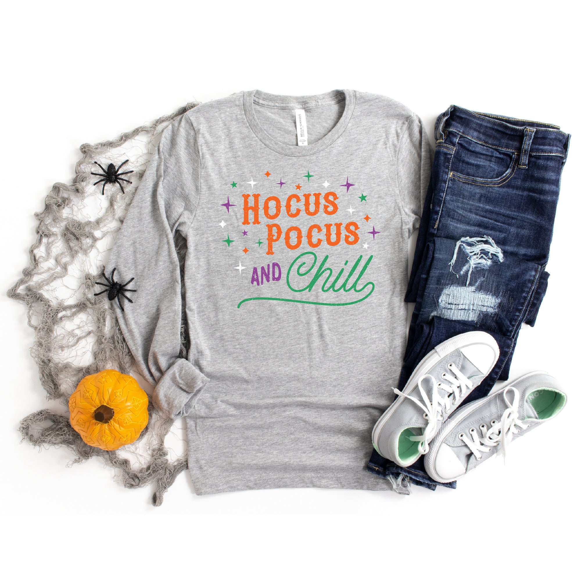 Hocus Pocus Halloween Shirt Women, Long Sleeve Hocus Pocus Shirt ...