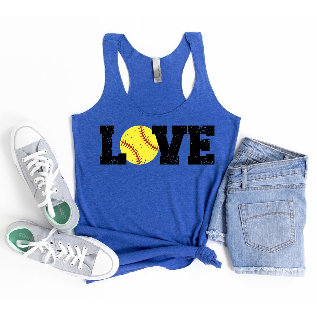 Softball Tank Tops for Women, Softball Shirts for Women, Softball Shirt ...