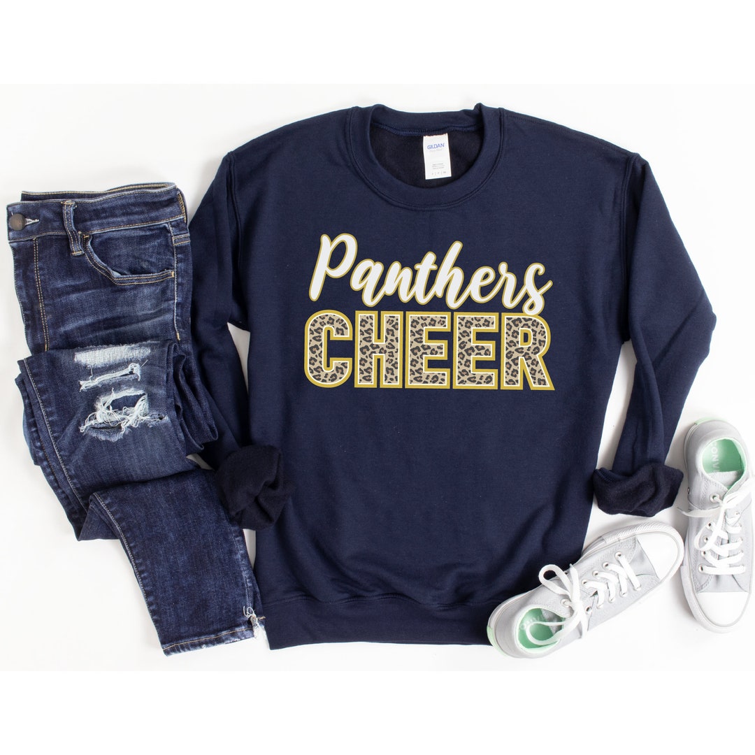 Cheer Sweatshirt, Custom Cheer Mom Shirt, Leopard Cheerleading Shirts ...