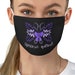 Spoonie Warrior Purple Butterfly Spoons Face Mask Fibro - Etsy