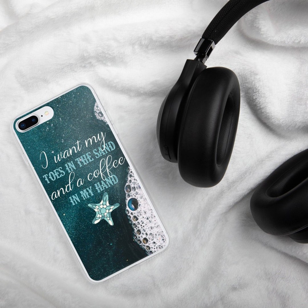 Toes in the Sand Coffee Lover Case for iPhone Beach Life Phone Case ...