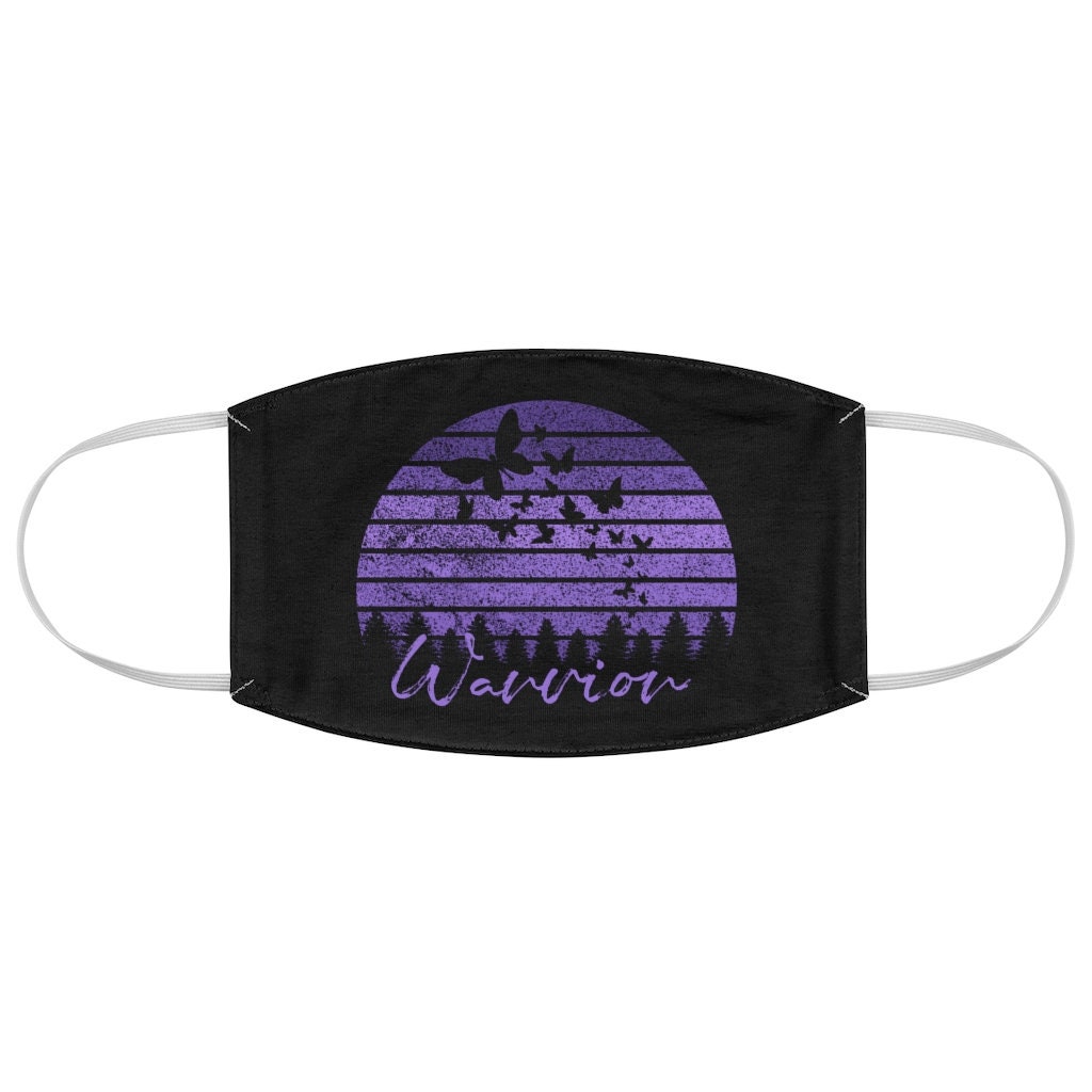 Fibro Warrior Face Mask Lupus Warrior Face Mask Purple - Etsy
