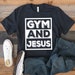 Gym and Jesus T-shirt Christian Workout Tank Top Catholic - Etsy