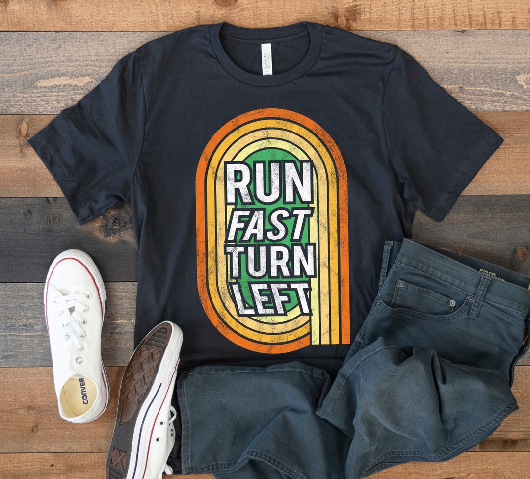 Track Runner T-shirt, Funny Track and Field, Run Fast Turn Left, Tank ...