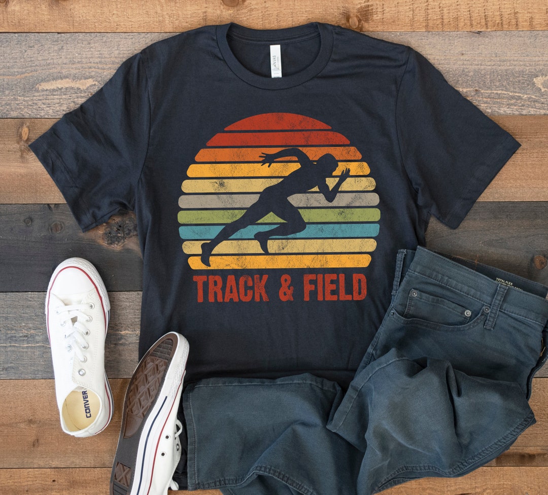 Track & Field T-shirt, Track Runner, Retro Track and Field Tee, Tank ...