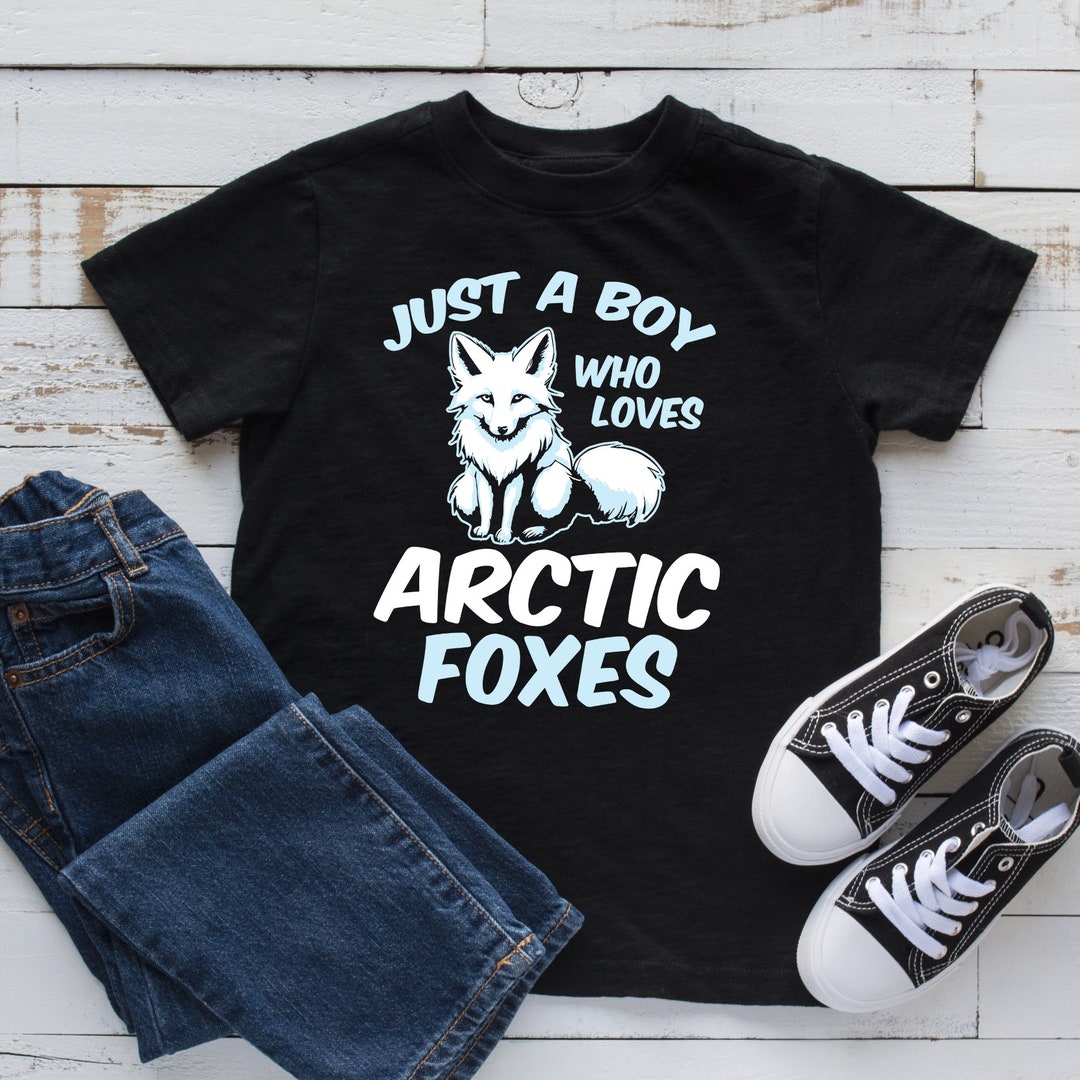 Boy Who Loves Arctic Foxes Kids Tee, Toddler Shirt, Kids Hoodie ...