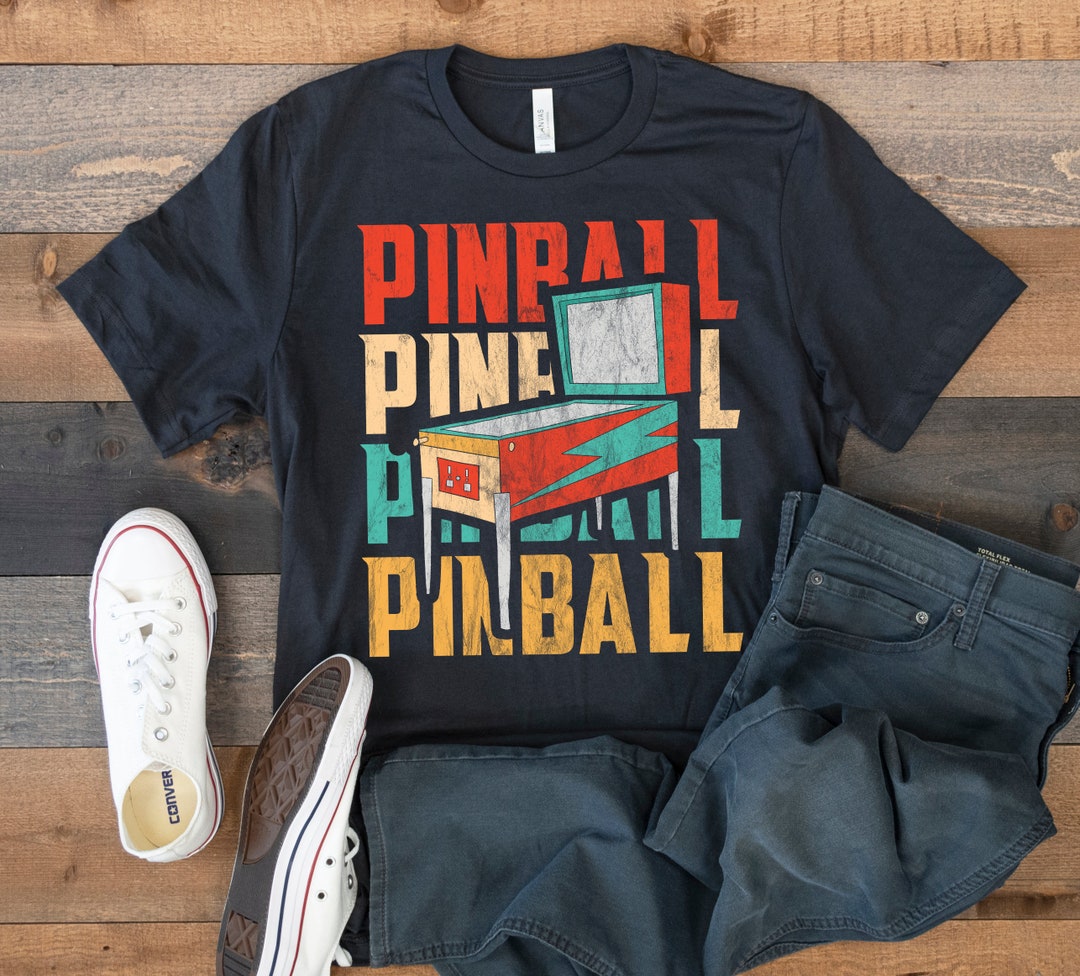 Retro Pinball T-shirt, Pinball Arcade Tank Top, Old School Nostalgic ...