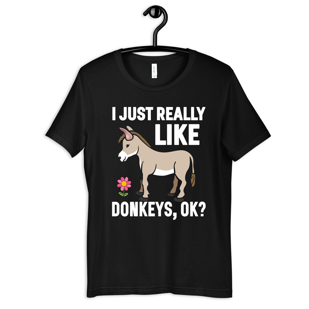 Really Like Donkeys Shirt, Funny Donkey T-shirt, Kids Tee, Hoodie ...