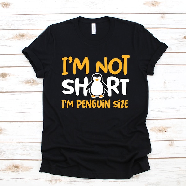 Im Not Short I'm Penguin Size Hoodie - Etsy