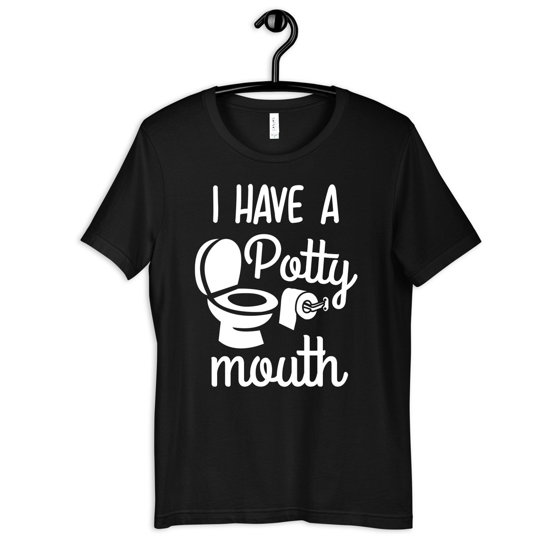 Potty Mouth T-shirt, Swear Words Hoodie, Humorous Funny Tee, Long ...