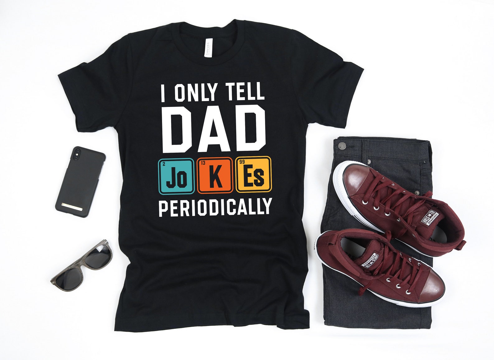 Science Dad Shirt, Funny Periodic Table Dad Jokes T-shirt, Scientist ...